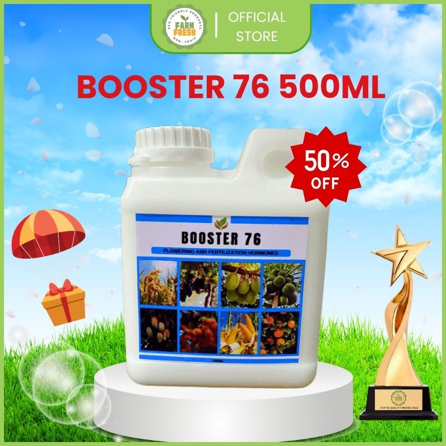 BOOSTER 76 500ML– Organic fertilizer for plantations, boosts flowering ...