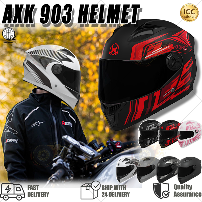 AXK 903 Universal Motorcycle Helmet For Both Men and Women With ICC ...