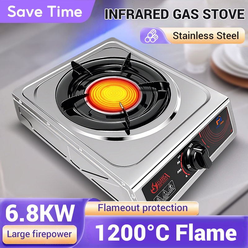 Infrared Gas Stove Super Firepower Single Burner/Double Burner Gas ...