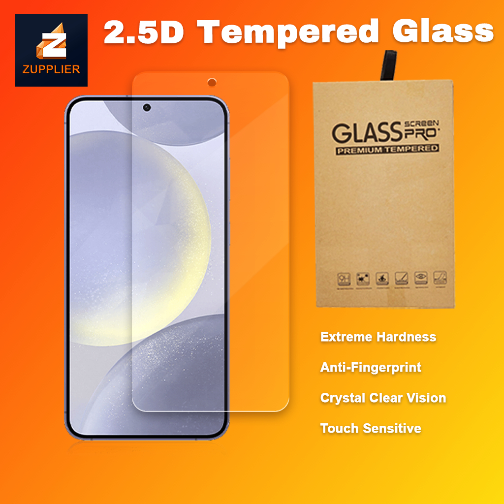 For Samsung S23+ S23 S22+ S22 Ultra FE 2.5D Clear Tempered Glass Screen ...