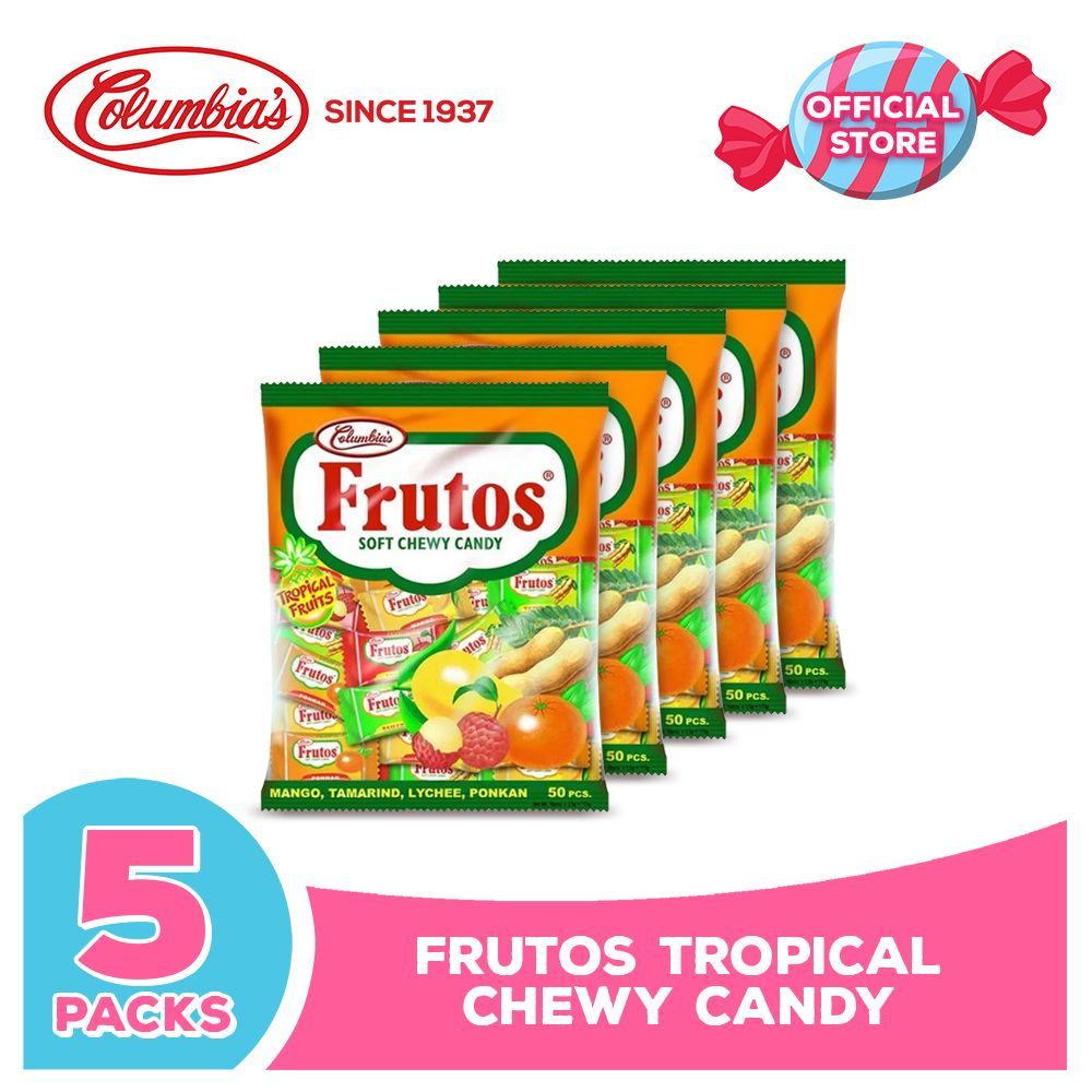 Columbia Candies: Frutos Tropical Chewy Candy Bundle of 5 | Shopee ...