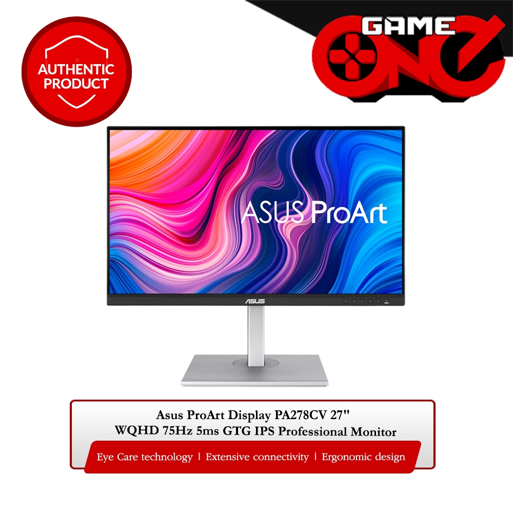 Asus ProArt Display PA278CV 27" WQHD 75Hz 5ms GTG IPS Professional ...