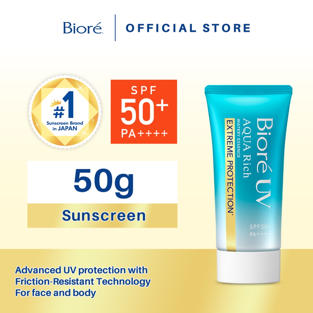 Biore UV Aqua Rich Extreme Protection Sunscreen for Face SPF 50+ PA ...