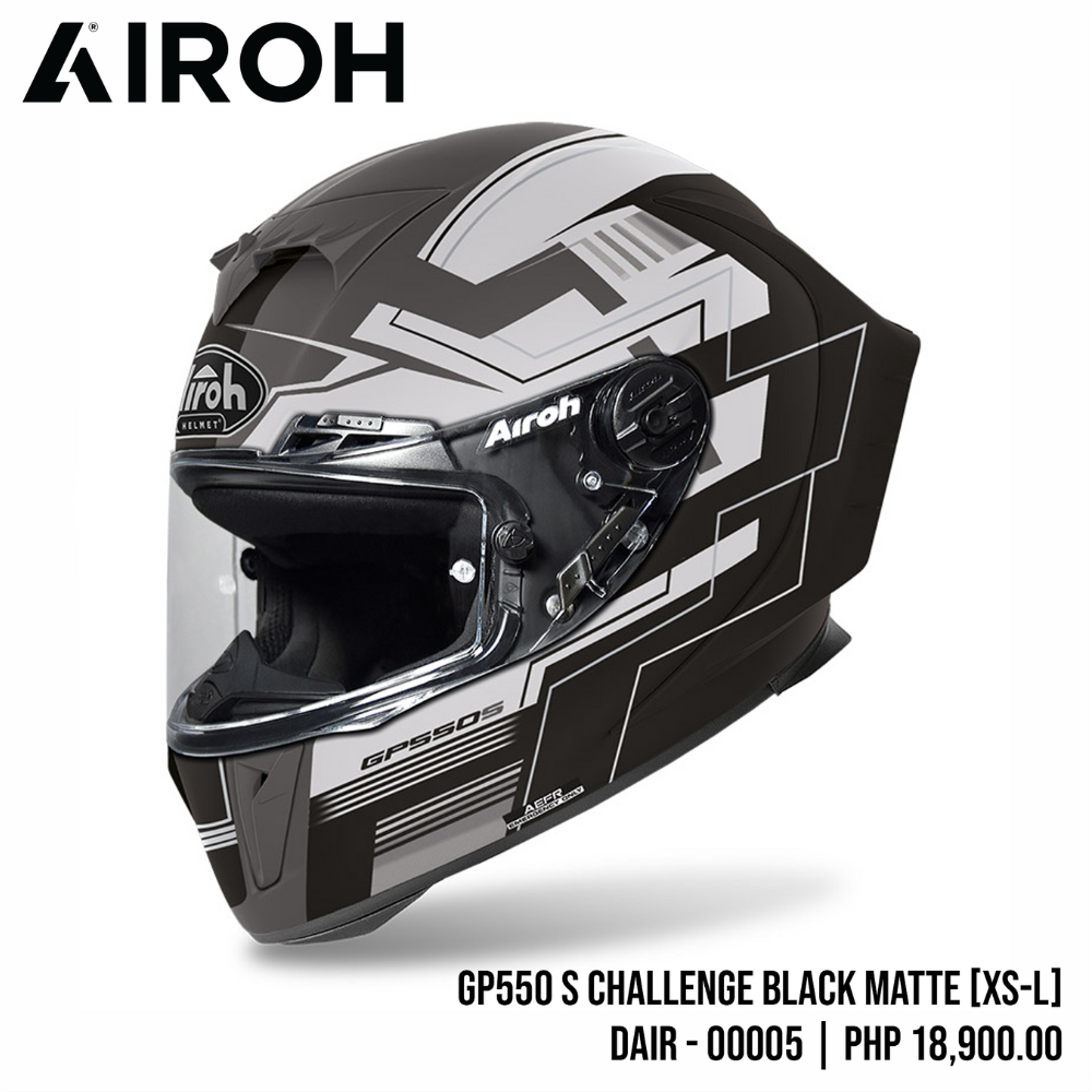 AIROH Modular Helmet for Motorcycle GP550 S - Challenge Matte (XS-XL ...