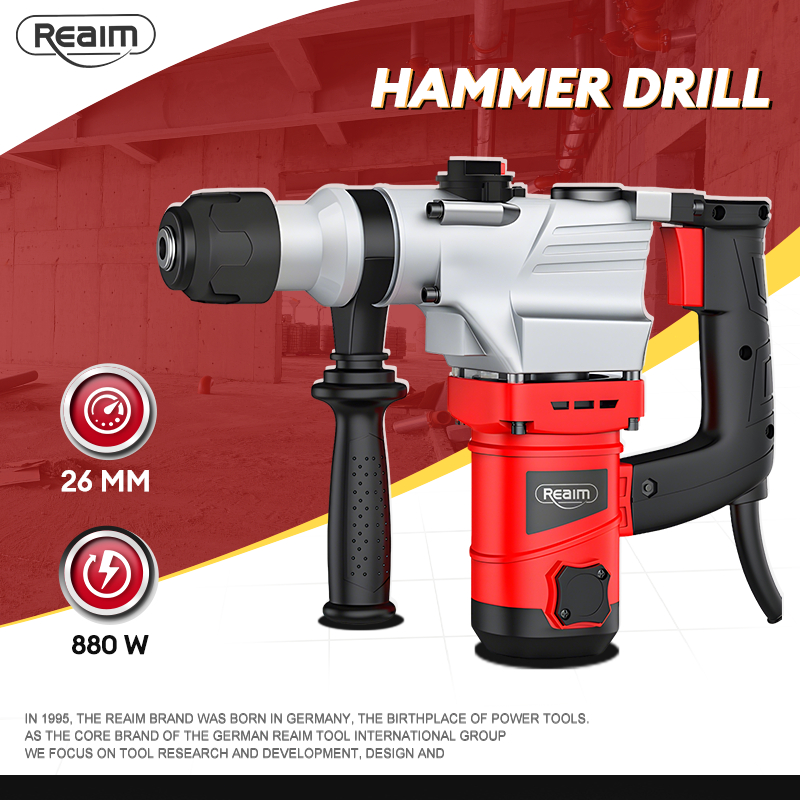 REAlM Rotary Hammer Drill Heavy Duty 1150W Chipping Gun/Chipping Jack ...