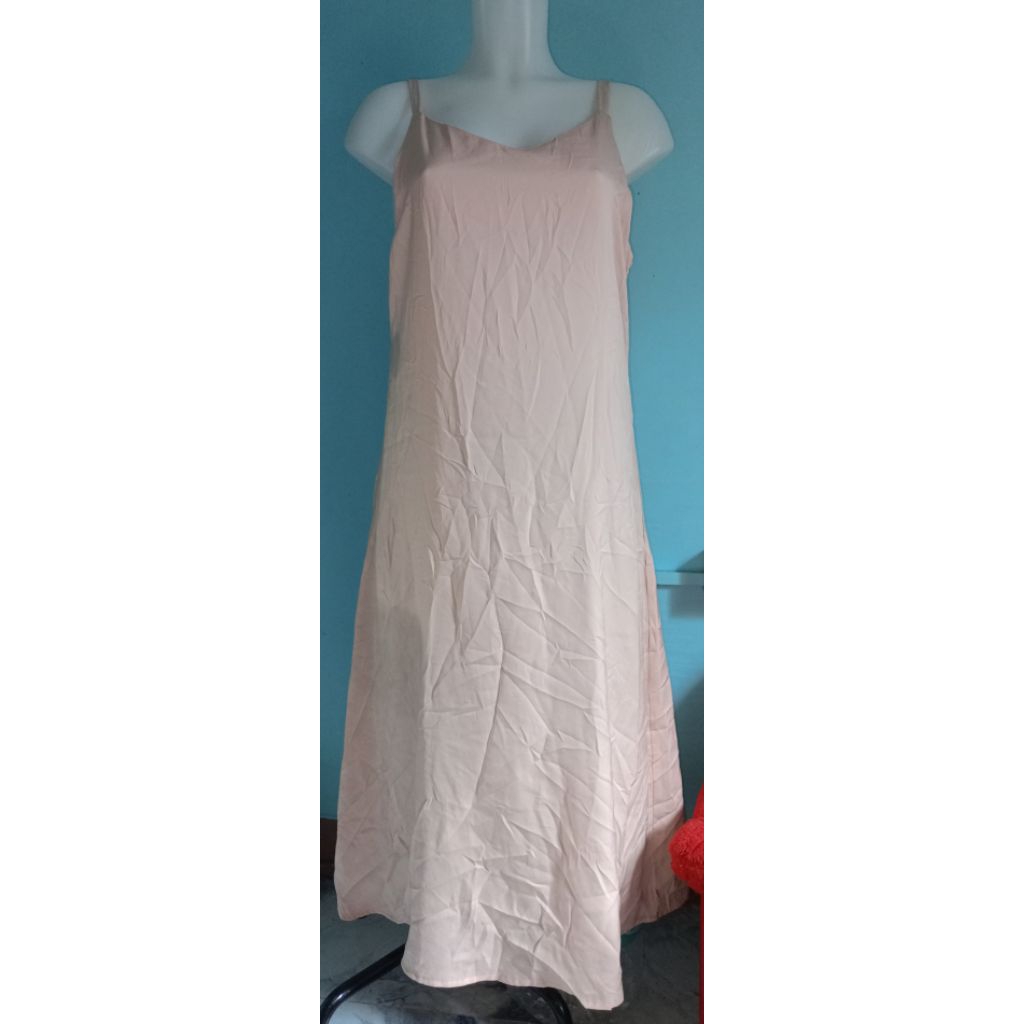 Sleeveless Maxi Dress,light pink,pangtulog,pangbahay na dress,Large ...