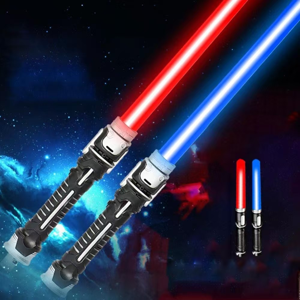 [Ready Stock] Star Wars Laser Sword Toy Glow Retractable Toy Flash ...