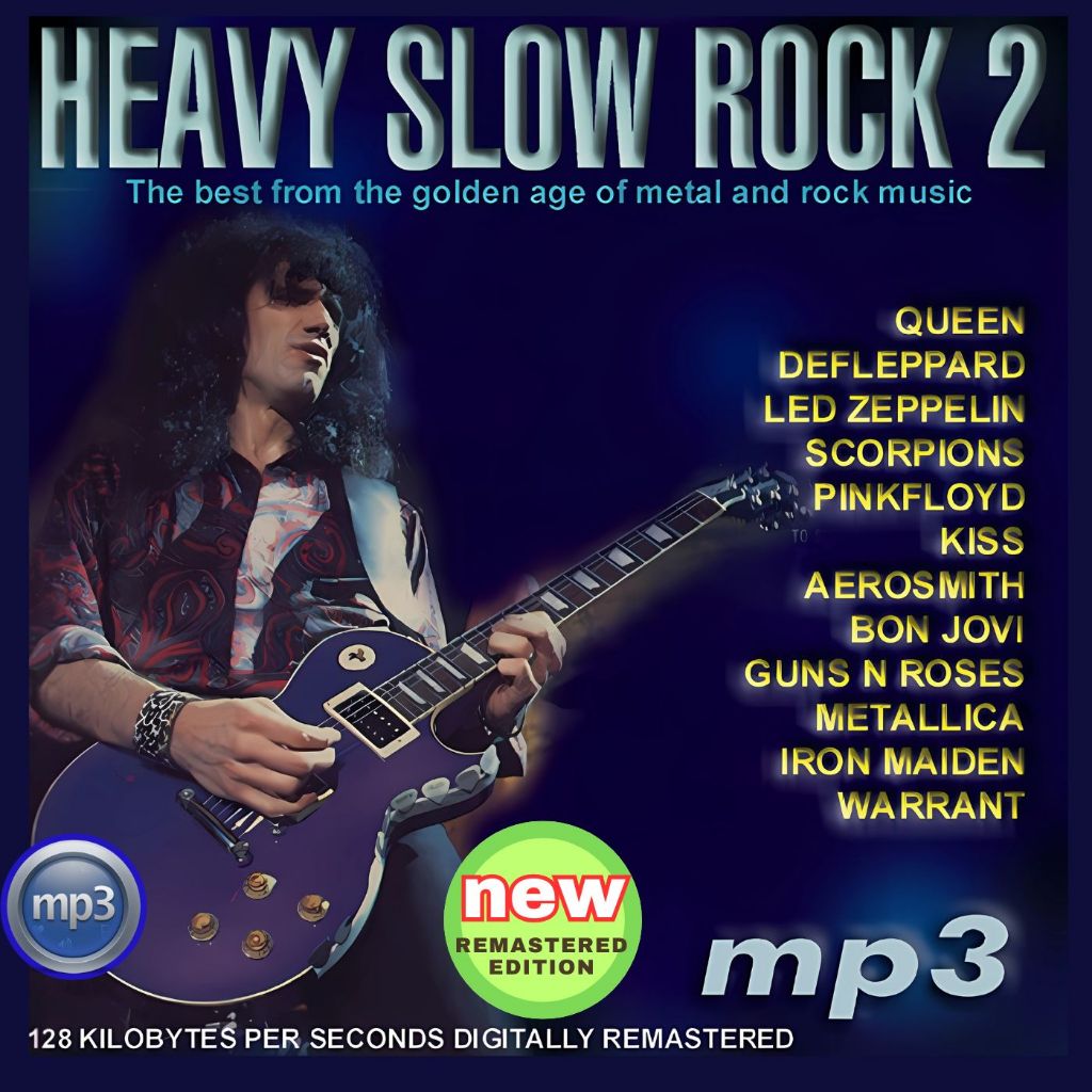 HEAVY SLOW ROCK VOL.2 MP3 music CD for PCCDROM and compatibles (not ...