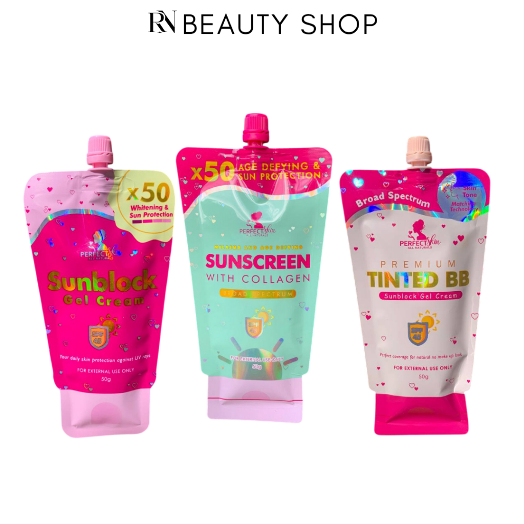 perfect skin sunblock cream with collagen and tinted bb 50G | Shopee ...