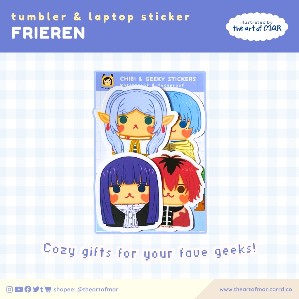 Frieren Waterproof Sticker Pack by The Art of Mar | Frieren, Fern ...