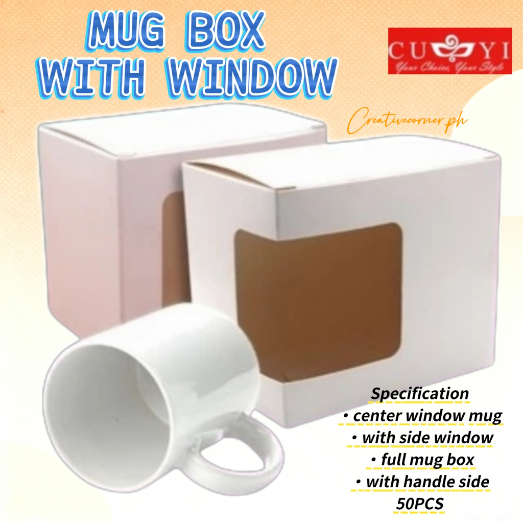CUYI Coffee Cup Storage Box, with Side Window / Center Window ...