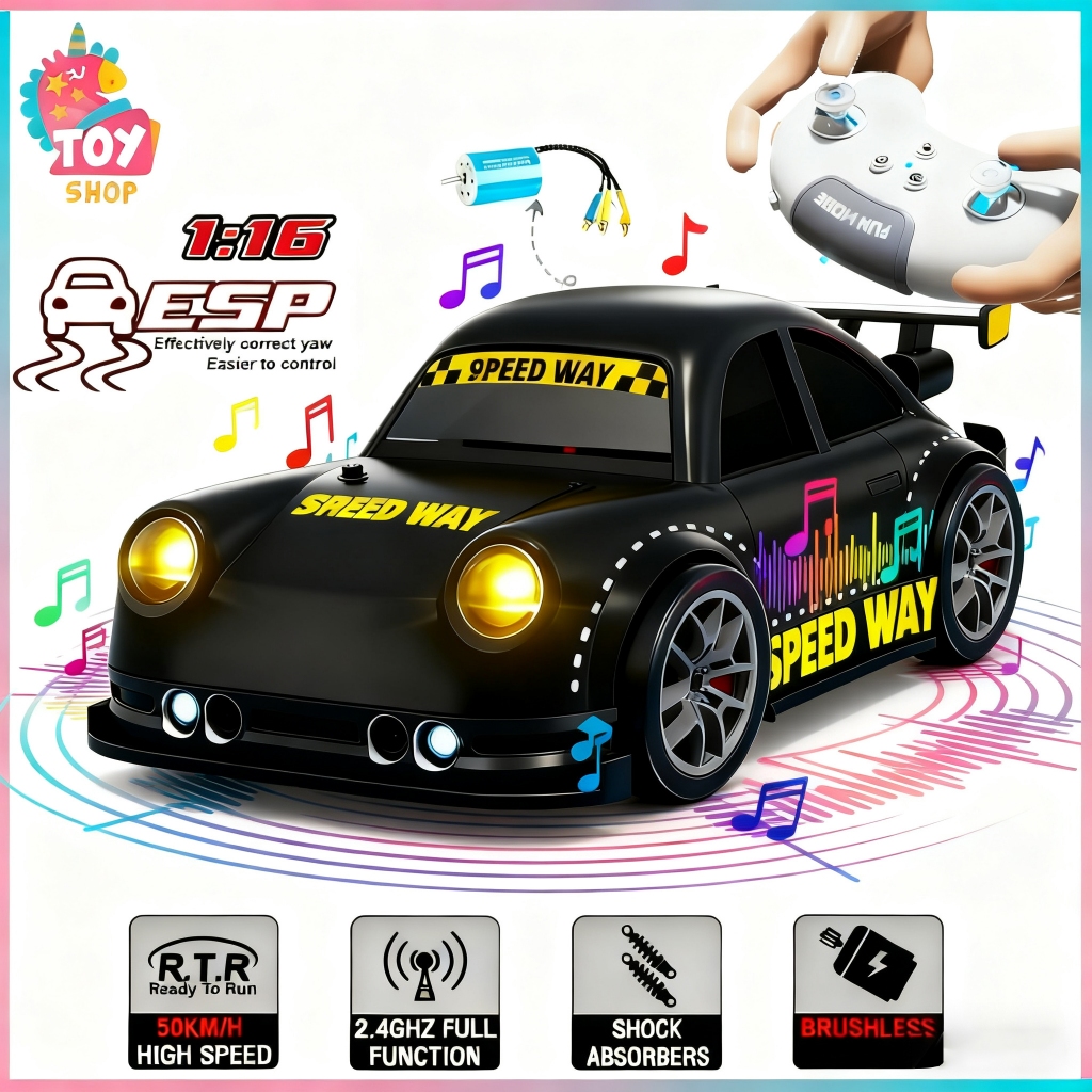 Mini Remote Control Drift Car Toy GTR 4WD Stunt Drift Car 360° Car ...