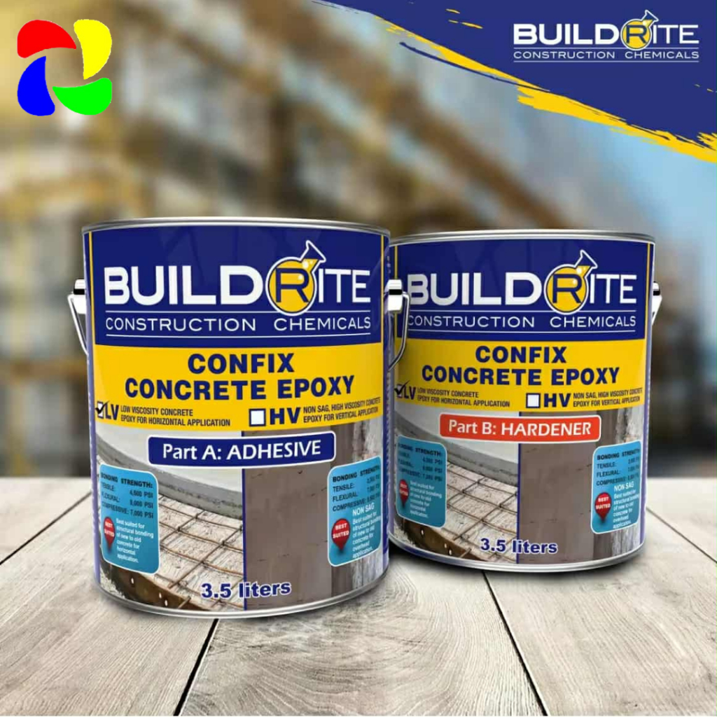 Buildrite Confix Concrete Epoxy LV (7kg) Low Viscosity Concrete Epoxy ...
