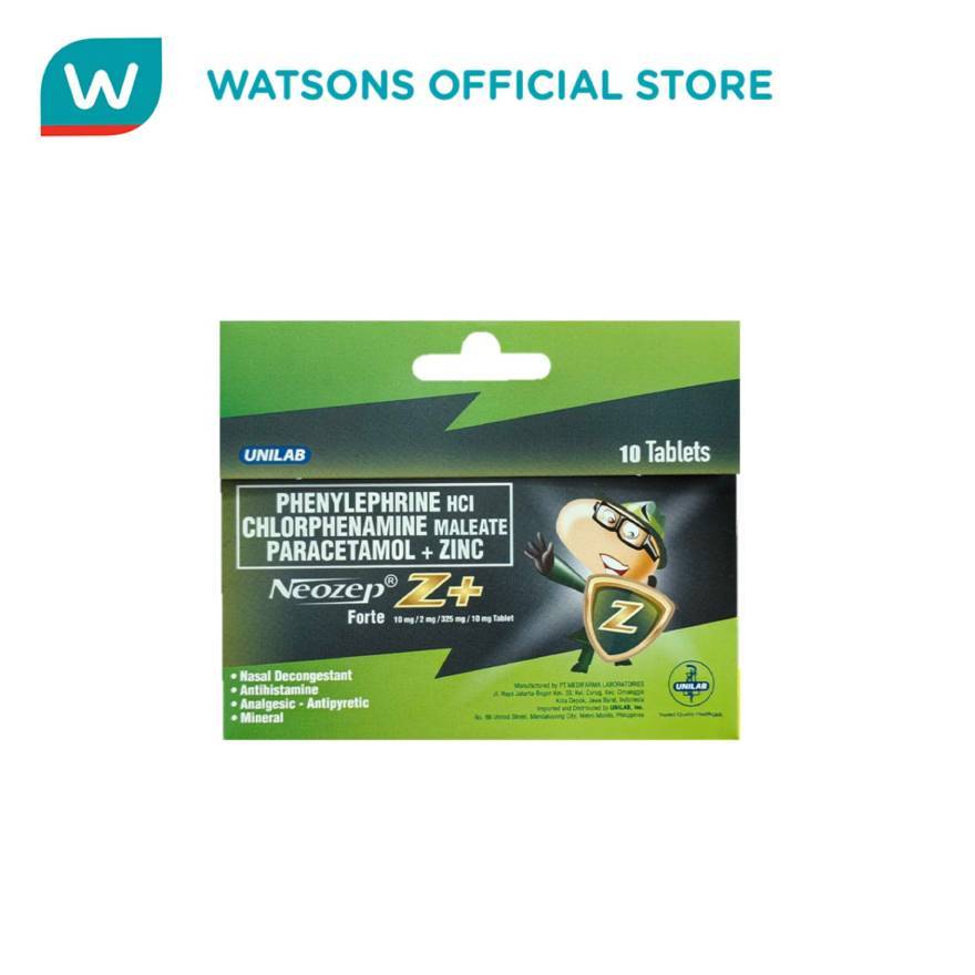 NEOZEP Z Plus Tablet X10 Pack for cough and Flu | Shopee Philippines