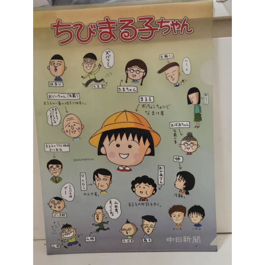 Chibi Maruko-chan Official Clear File Folder | Shopee Philippines