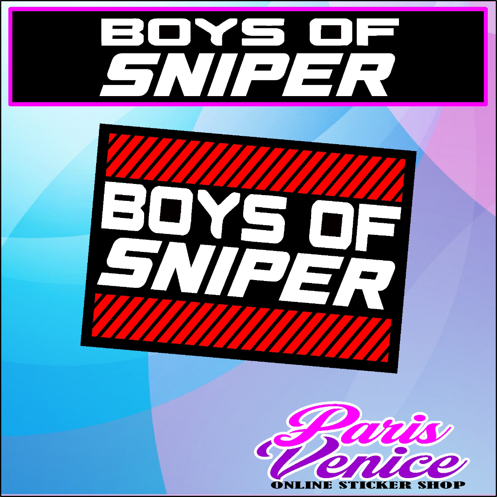 boys of sniper printed laminated vinyl high quality print | Shopee ...