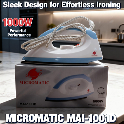 MICROMATIC FLAT IRON MAI-1001D NON-STICK Coating Sole Plate | Shopee ...