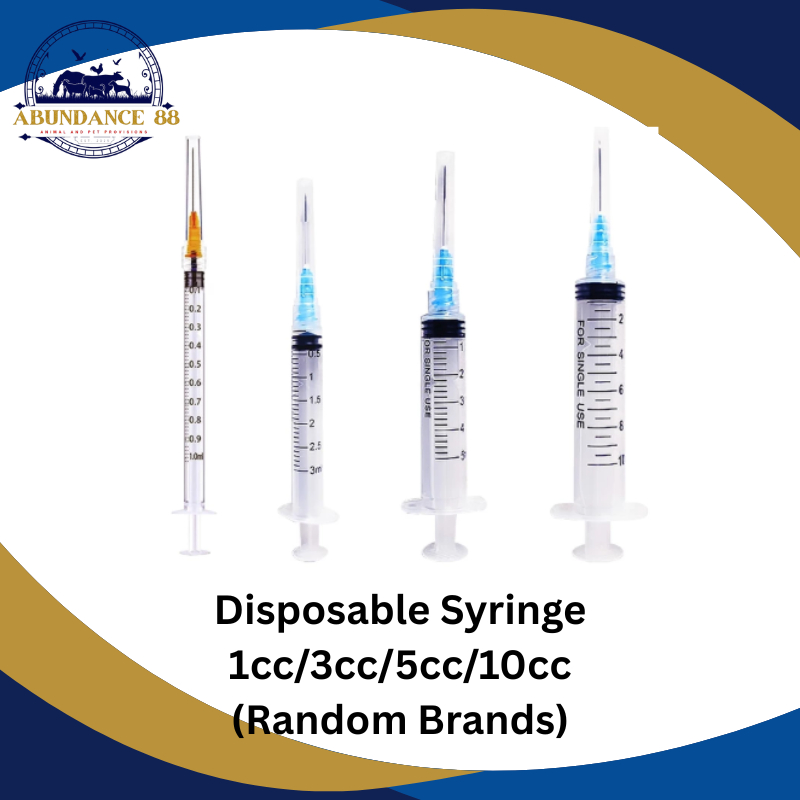 DISPOSABLE SYRINGE - (1CC/3CC/5CC/10CC) - RANDOM BRANDS | Shopee ...