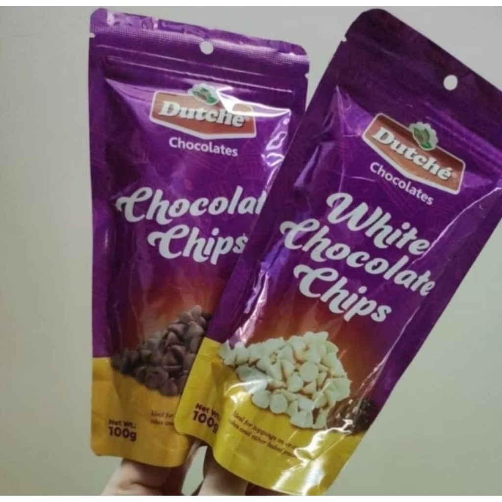 Dutche Chocolate and White Chocolate Chips 100g | Shopee Philippines