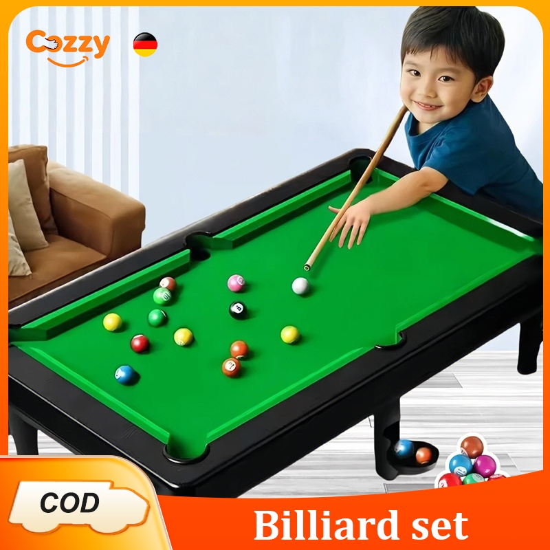 Cozzy Mini Billiard Table Set For Kids Billiard Ball Snooker Pool Top ...
