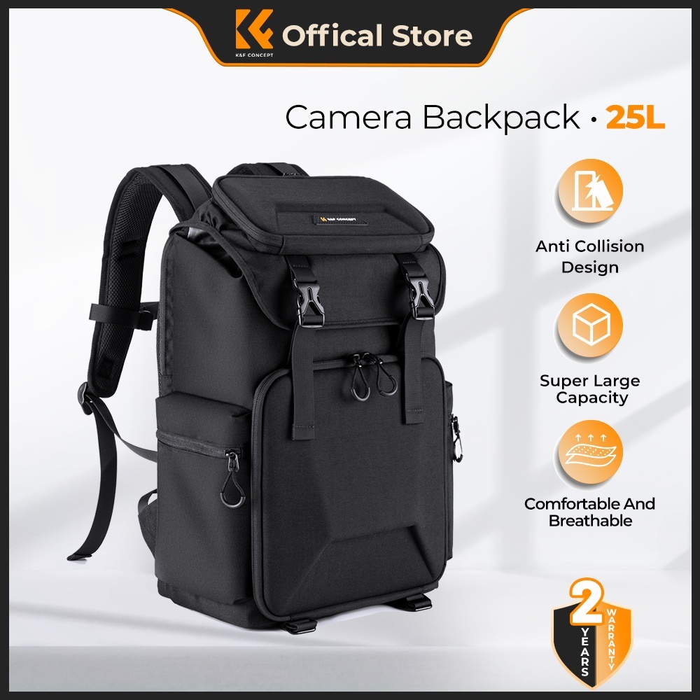 K&F CONCEPT 25L Camera Backpack for men -Waterproof, Large Capacity ...