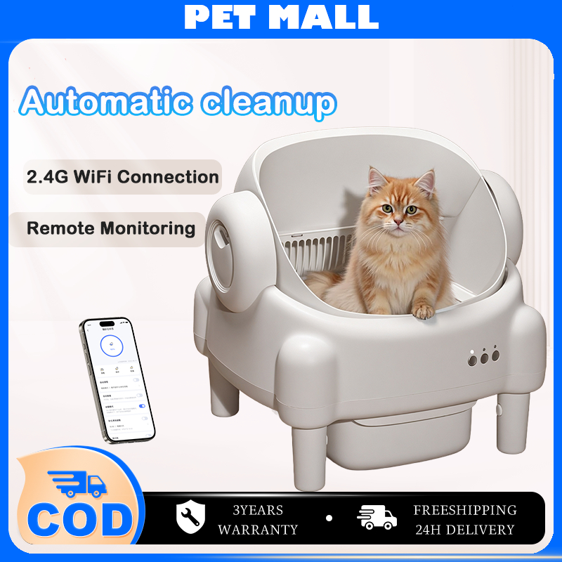 Automatic Cat Litter Box Extra Large App Smart Self Cleaning Litter Box ...