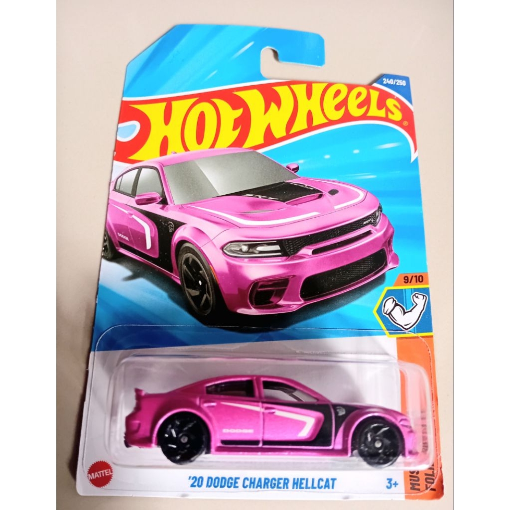 Hot Wheels '20 Dodge Charger Hellcat (Pink) (Issue: Bended Card ...