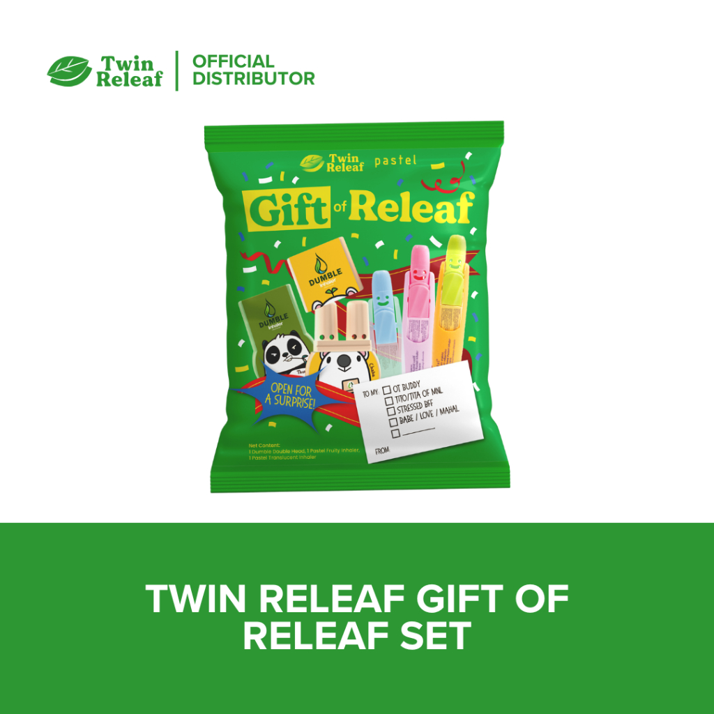 Twin Releaf Gift of Releaf Set (Dumble Inhaler, Pastel Inhaler ...