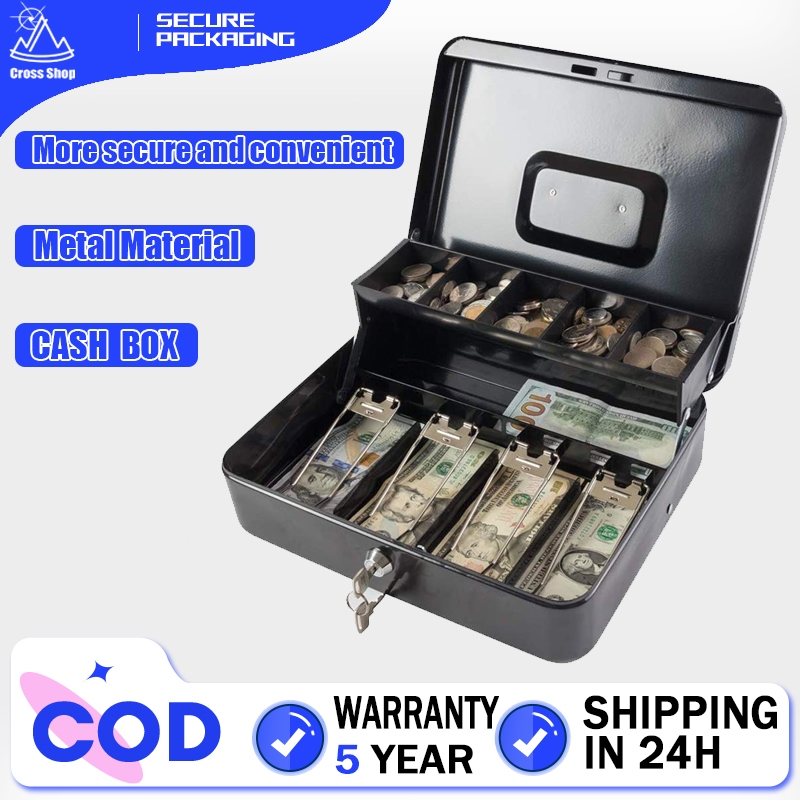Cash box Drawer Cashier Safety box Lock Big Size Secure you Money with ...