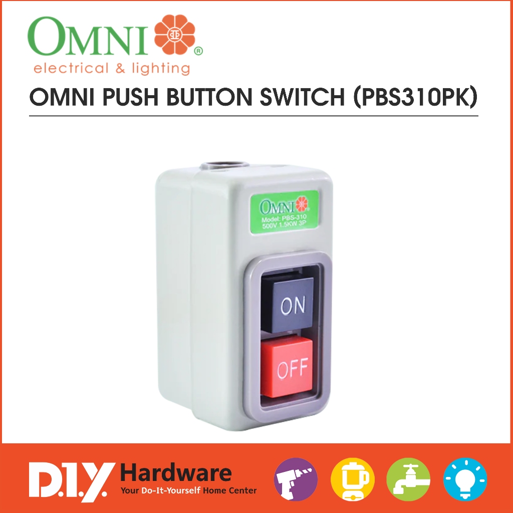 OMNI Push Button Switch 10A - PBS310PK | Shopee Philippines