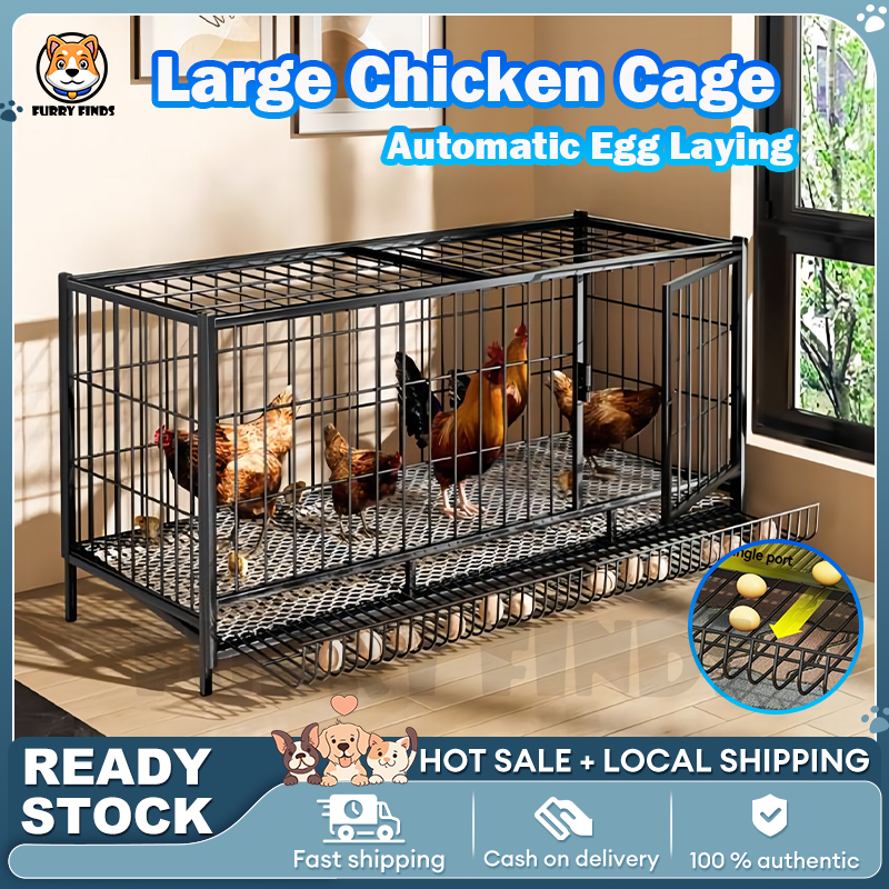 Large Chicken Cage Movable Heavy Duty Metal Galvanized Steel For ...