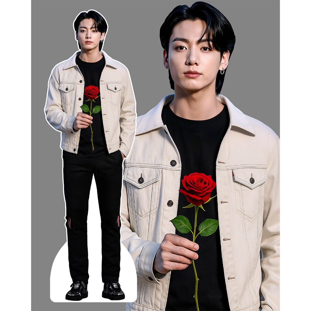 Jungkook Standee BTS Standee Birthday Gift Souvenir Life Sized Standee ...