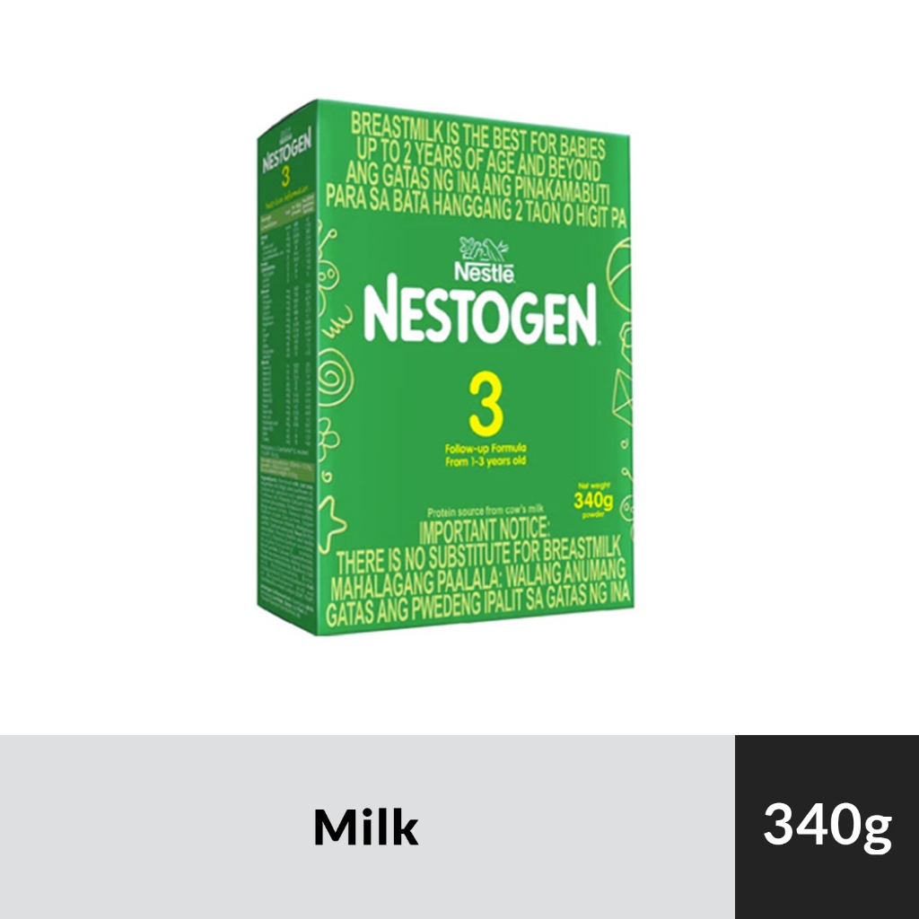 Nestle NESTOGEN 3 Follow-up Formula From 1-3 years old 340g | Shopee ...