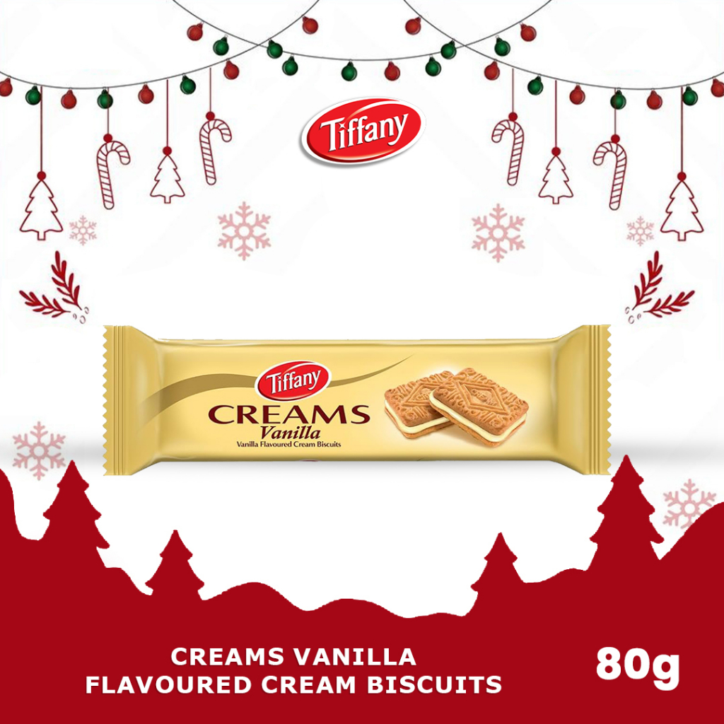 Tiffany Creams Vanilla Flavoured Cream Biscuits 80g | Shopee Philippines