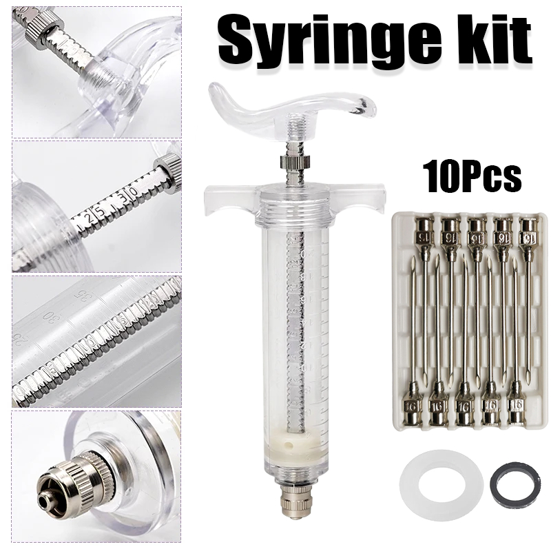 10-100 Ml Heavy-Duty Syringes Made Of Fiberglass Veterinary Use ...