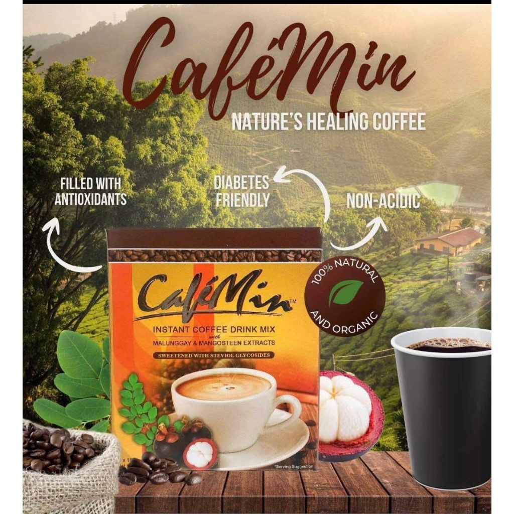 Cafemin Instant Coffee Drink Mix with Natural Ingredients | Shopee ...