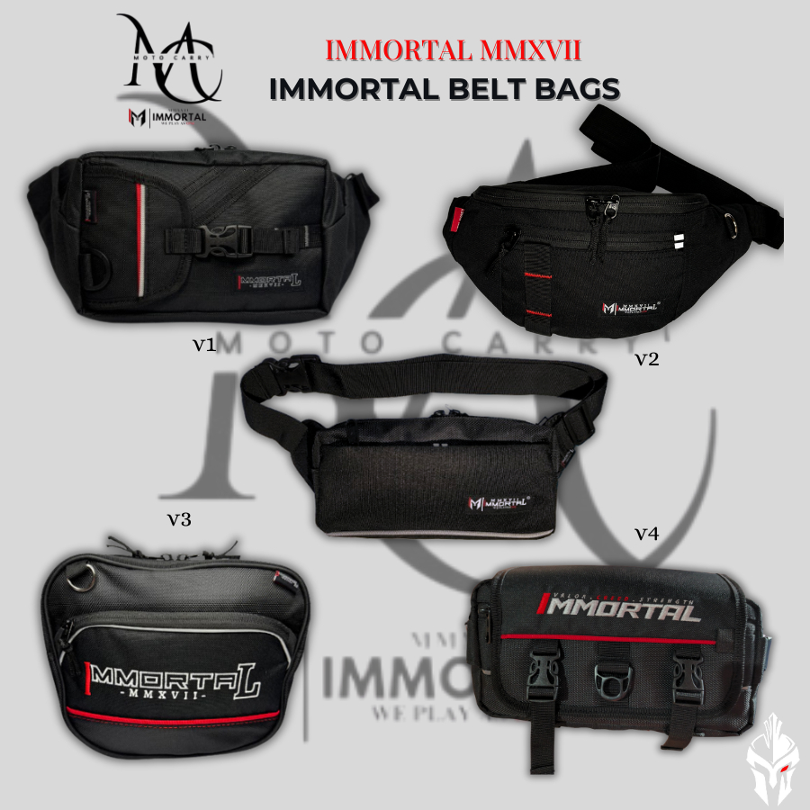 IMMORTAL Belt Bags V1-V4 | Matibay Rider Sling Bag pang Motor – Heavy ...