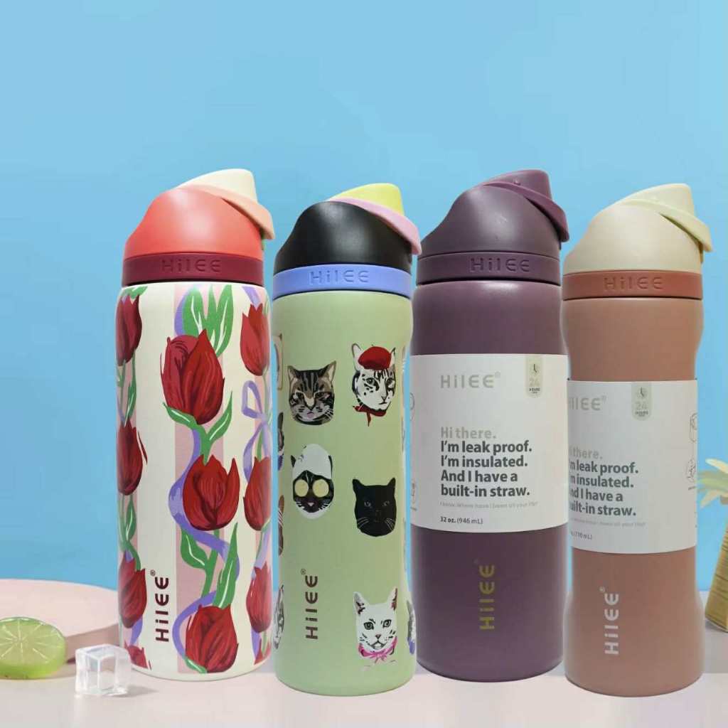 [FREE ACCESORIES] Hilee Limited Edition Designs Owala Bouncing Cap Cat ...
