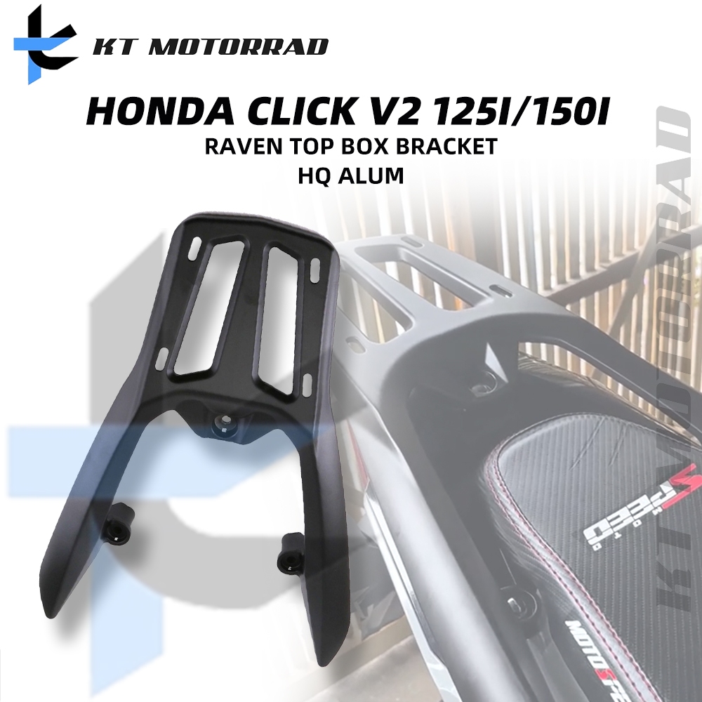 KT Aluminum Motorcycle Top Box Bracket Mount for Honda Click 125i/150i ...