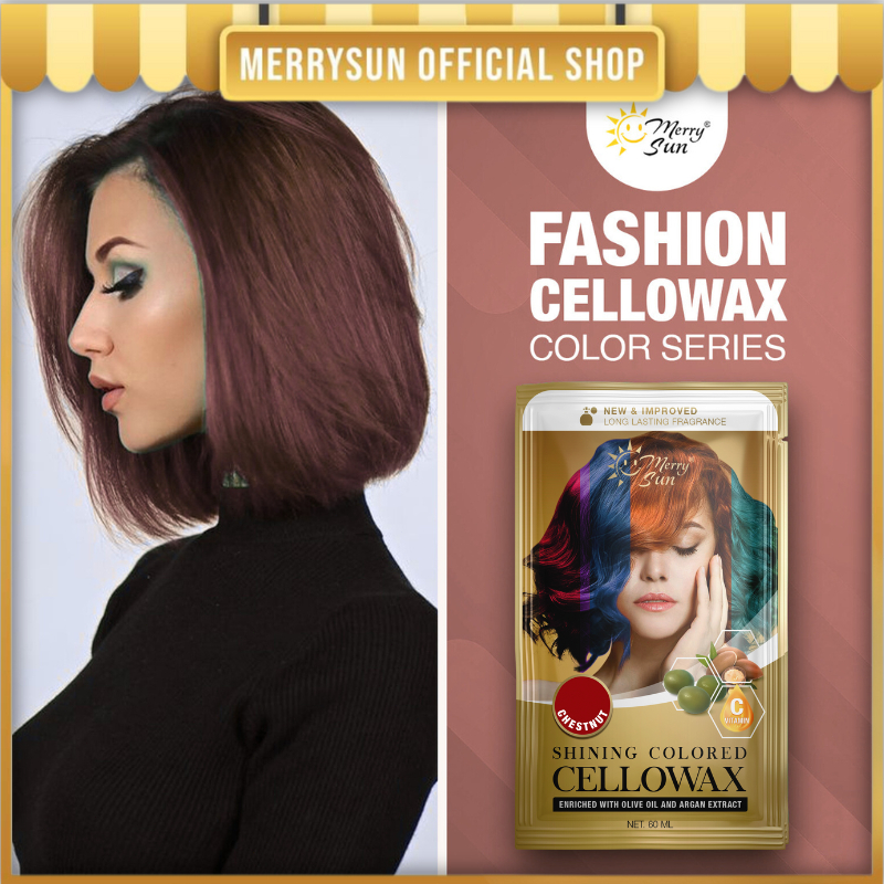 Merry Sun Cellowax Shinning Hair Color/Dye (Chestnut), Plant Based ...