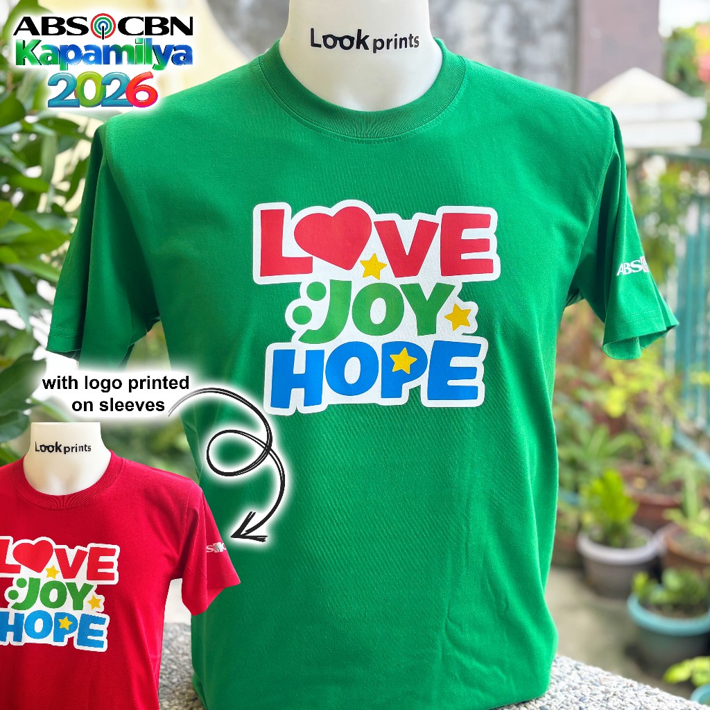 ABS CBN shirt 2026 Love Joy Hope this Christmas New Year Reunion Design ...