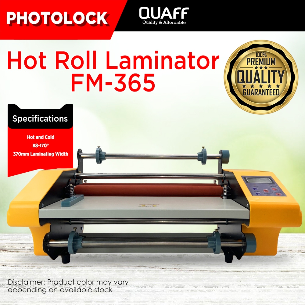 Quaff Hot & Cold Roll Laminator A3 Size With Reverse Function FM-365 ...
