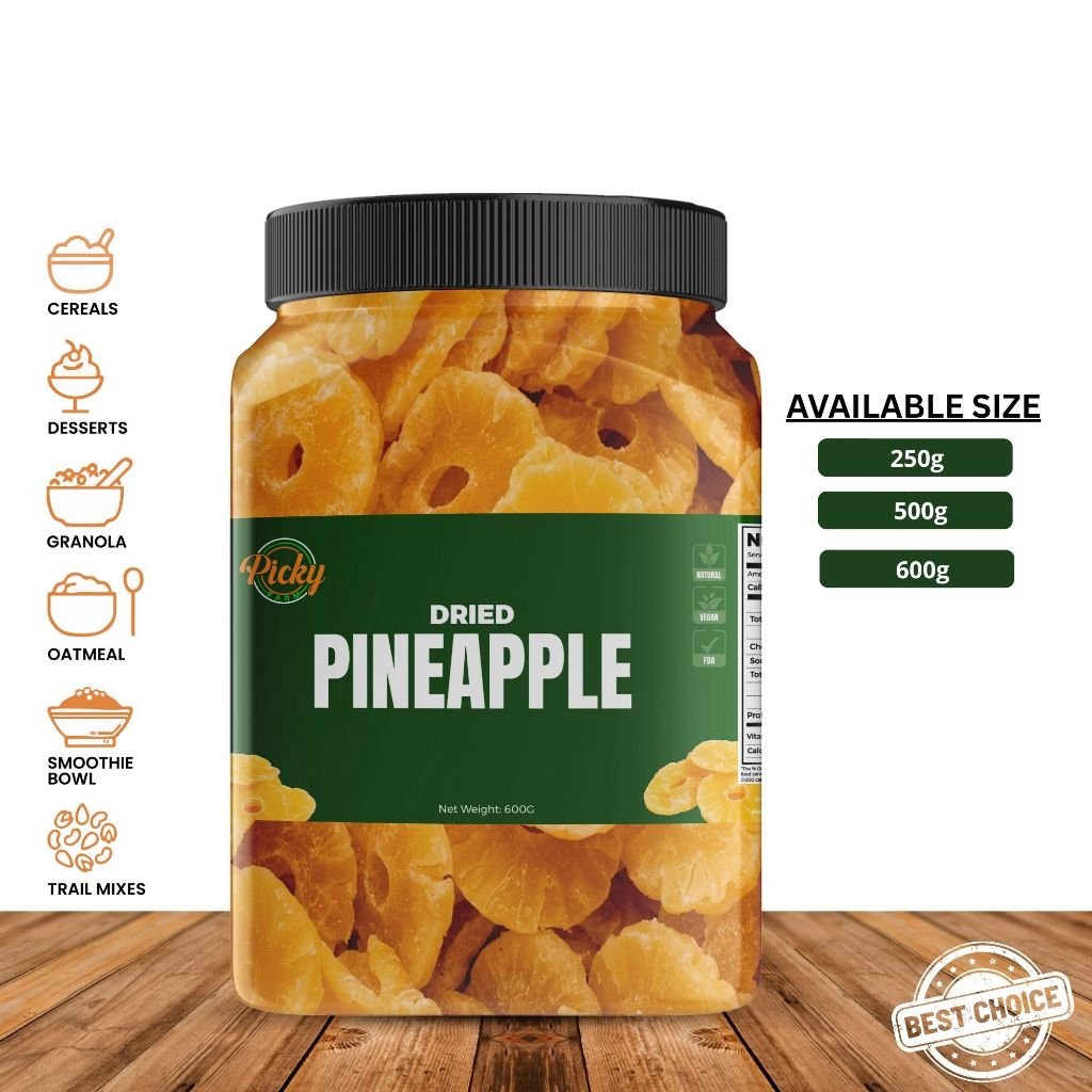 Natural Dried Pineapple Slices | Premium Quality | Sweet & Daily Snacks ...