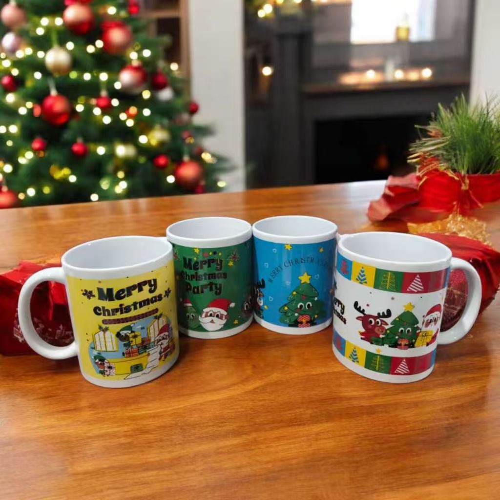NEW 1PC CERAMIC MUG CHRISTMAS GIFT MUG RANDOM DESIGN 11oz. | Shopee ...