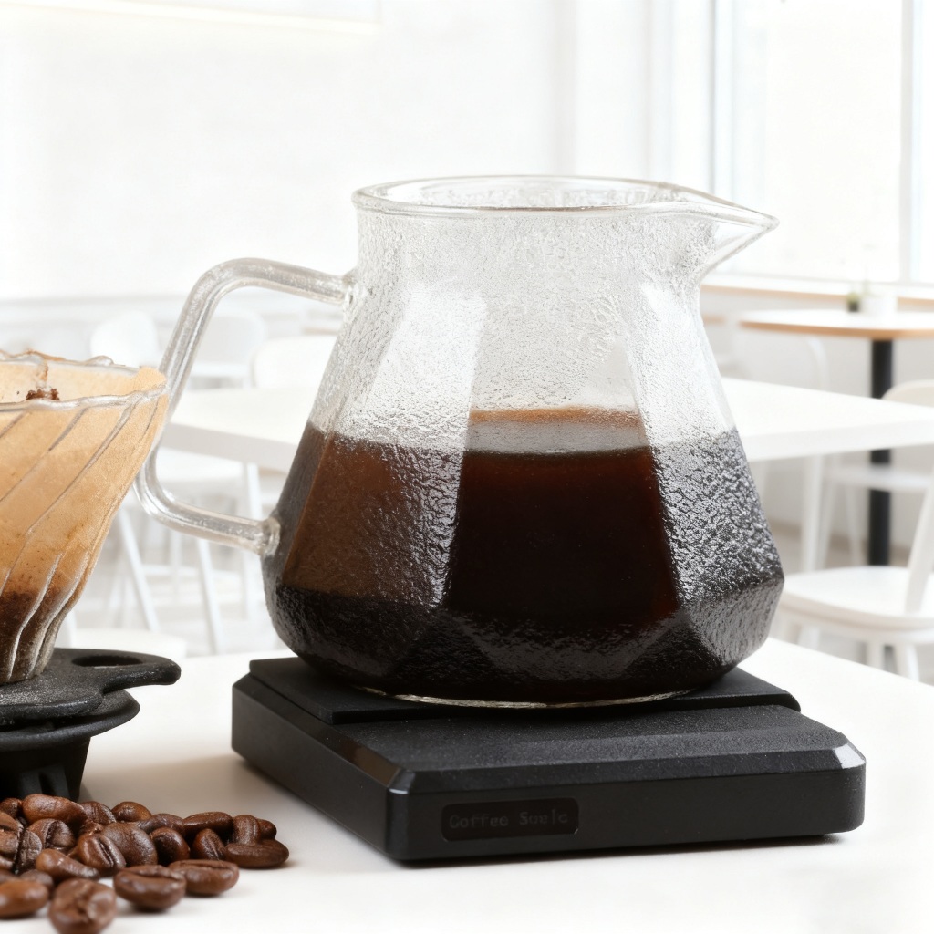 VOLKAFE Coffee Dripper Pot Heat Resistant Glass Drip Pour Over Coffee ...