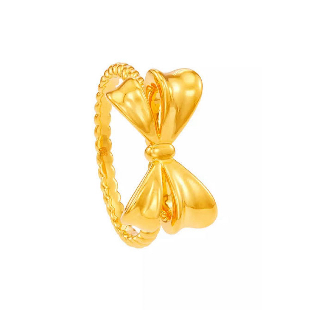 18k Big bow ring solid (marengjenn) | Shopee Philippines