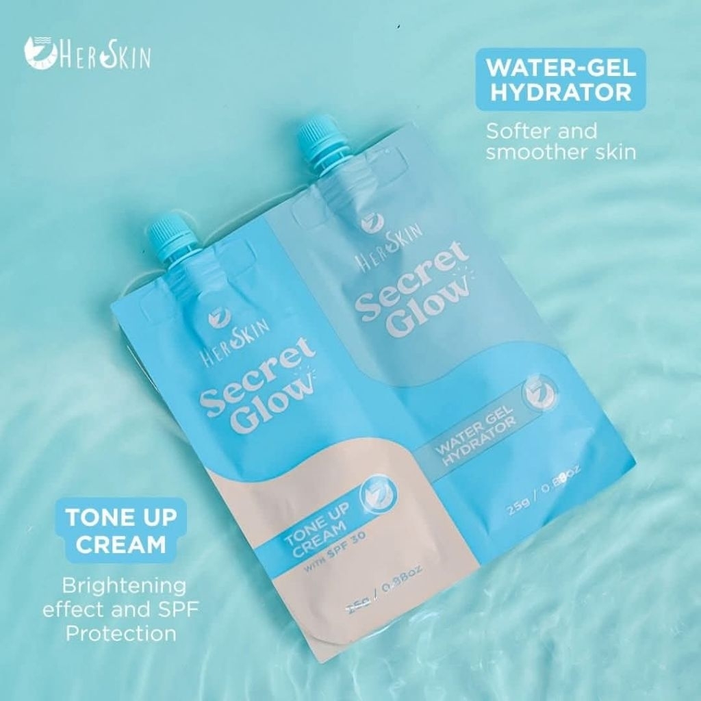 HERSKIN Sevendays Secret Glow Tone Up Cream Water Gel Hydrator Twin ...
