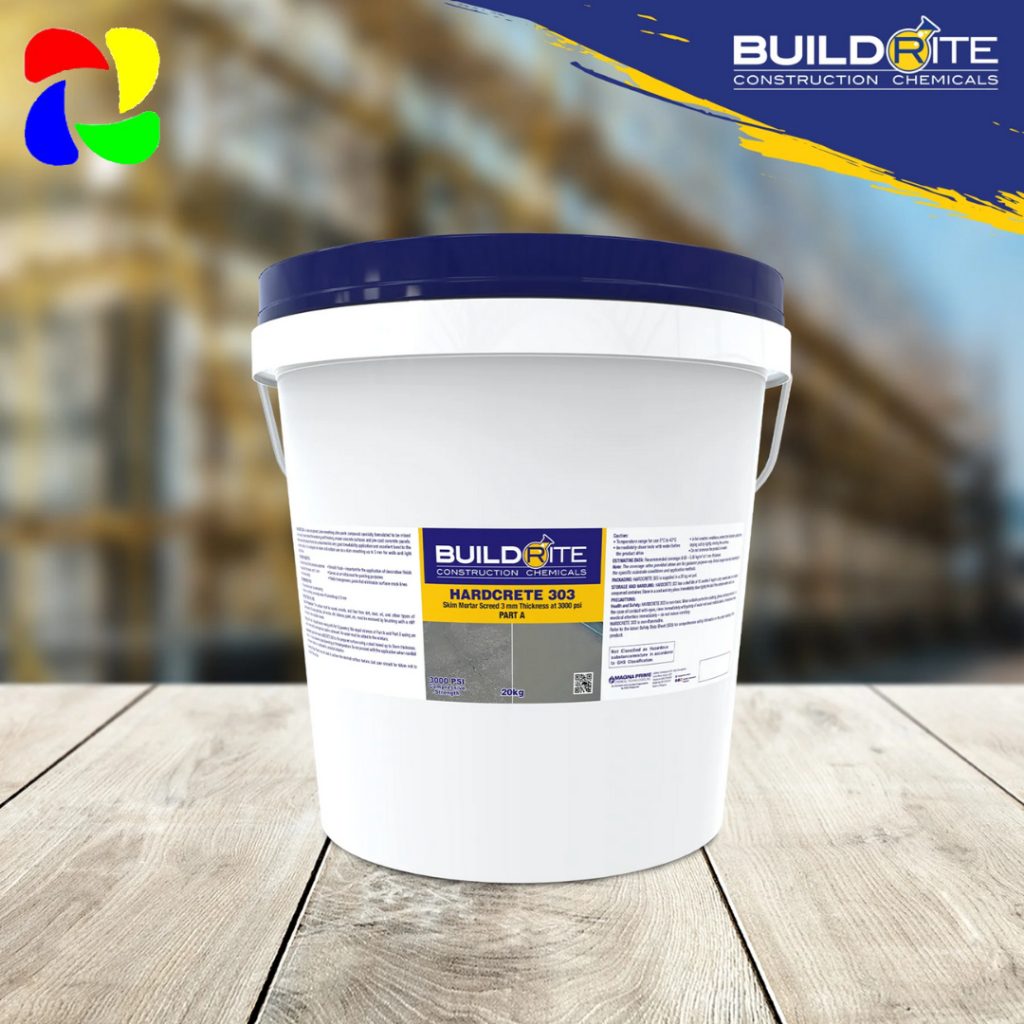 Buildrite Hardcrete 303 (20kg) Skim Mortar Screed 3mm Thickness (Actual ...