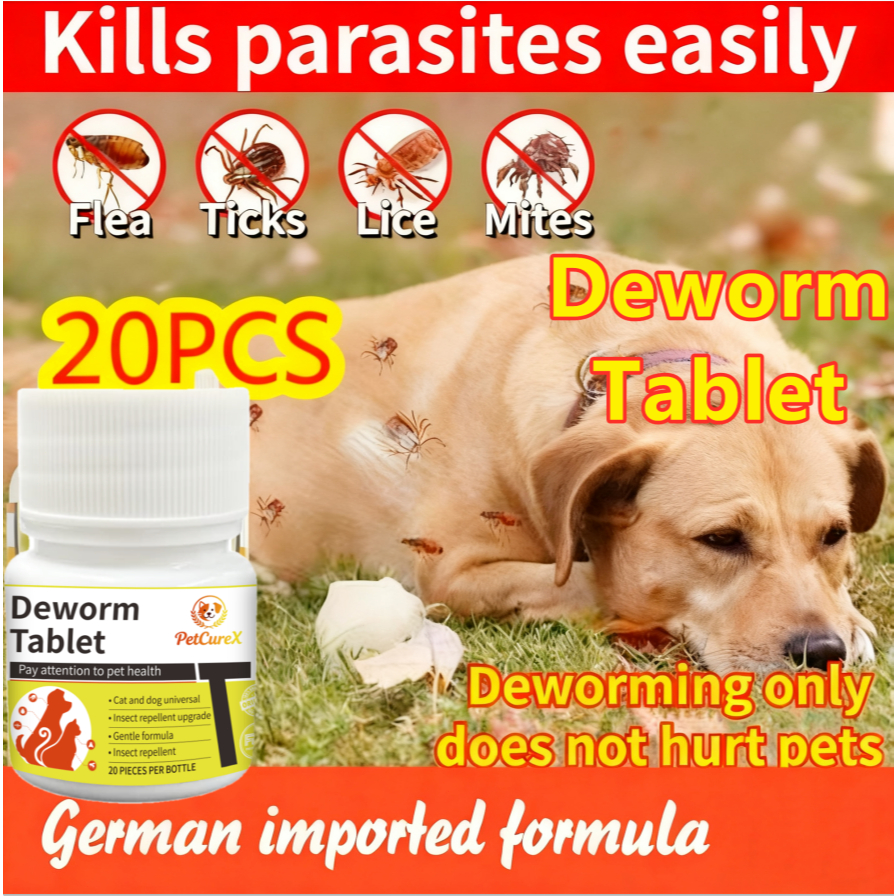 Deworm Tablet Deworming for dog cat purga sa aso For Puppy And Cat ...