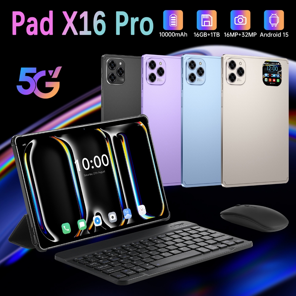2025 New Pad X16 Pro Tablet 10.1" inch Android 15 Pad | 12GB+512GB | 5G ...
